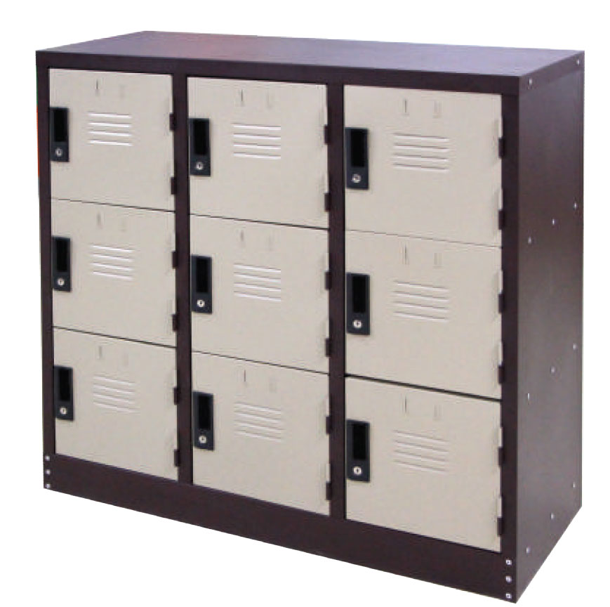 Half Height 9 Compartments Steel Locker